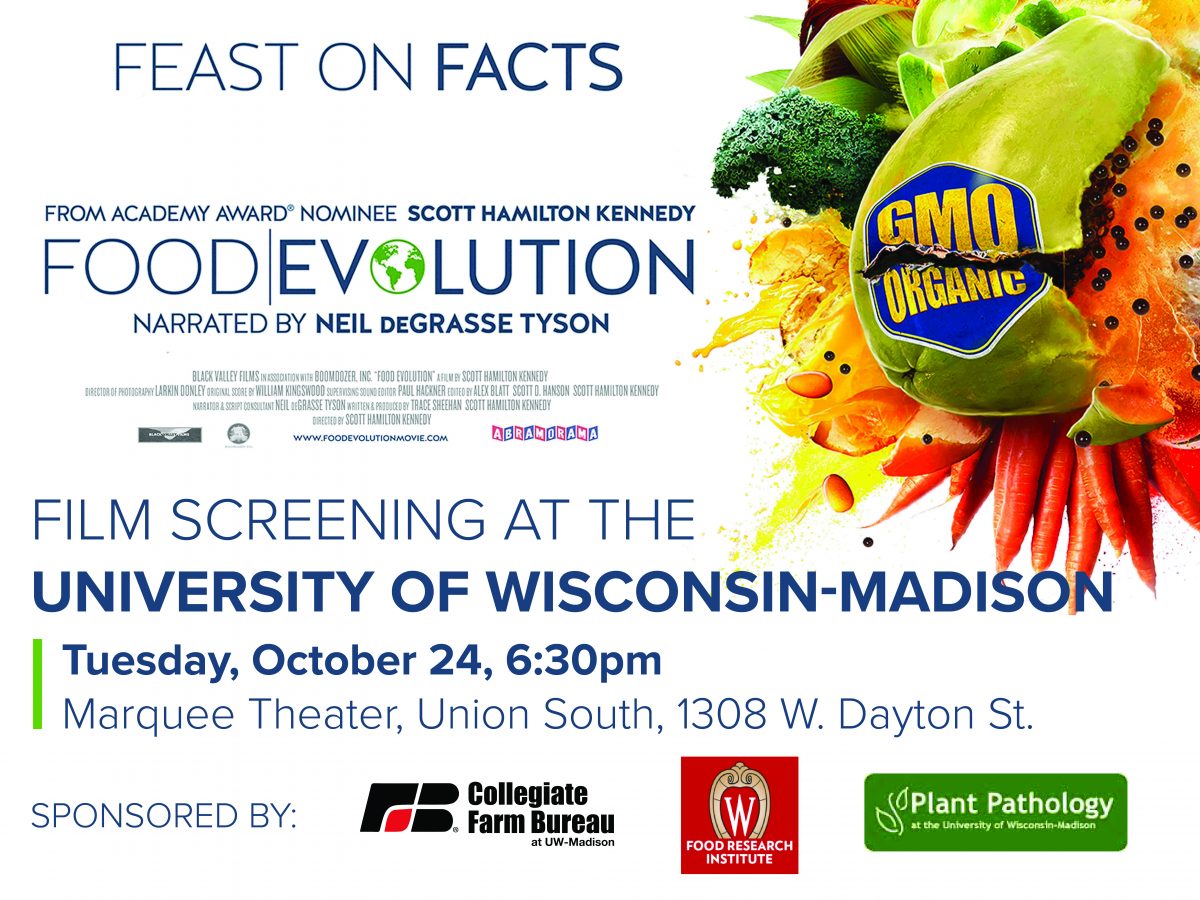 “Food Evolution” documentary to be screened at UW-Madison – Oct. 24 – eCALS