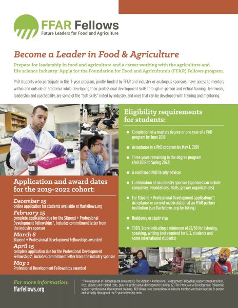 FFAR Fellows Program 2019 – eCALS