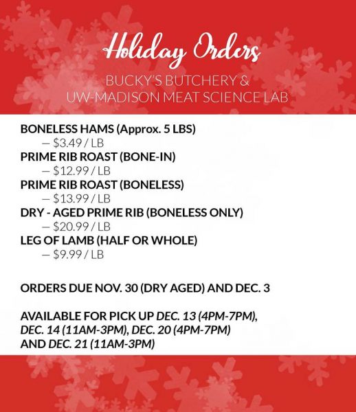 Bucky’s Butchery offering holiday ham, prime rib and lamb – eCALS
