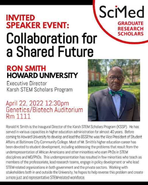 Visiting speaker to discuss collaboration with Howard University – Apr ...