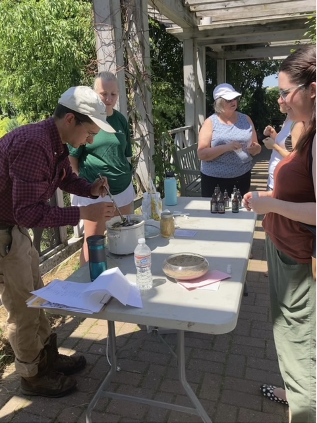 Photo: Beautiful day for CALS Wellness Committee’s lip balm-making ...