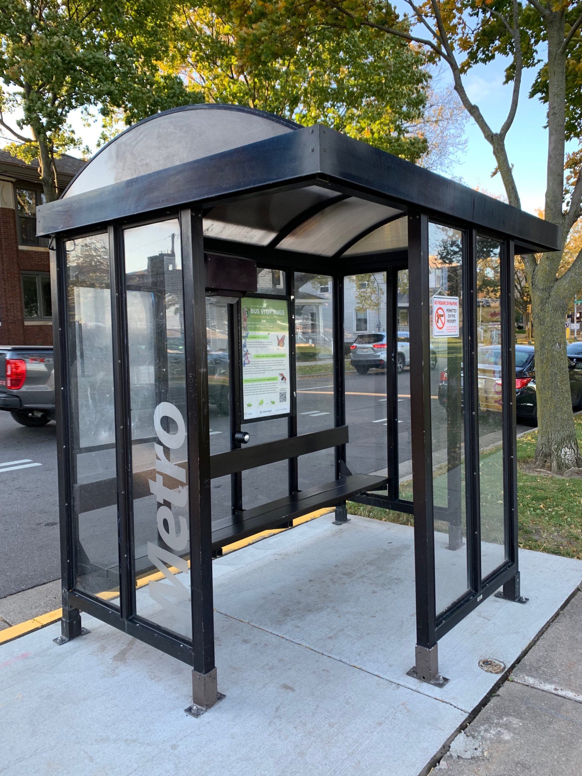 Find a “Bus Stop Bugs” poster around local bus stops in Madison – eCALS