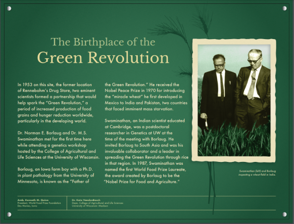 Discovery Building houses plaque marking the birthplace of the Green ...