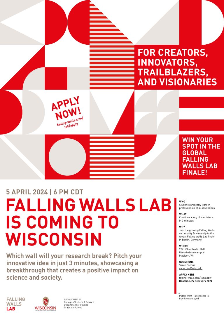 Applications for Falling Walls Lab competition due Feb. 29 – eCALS