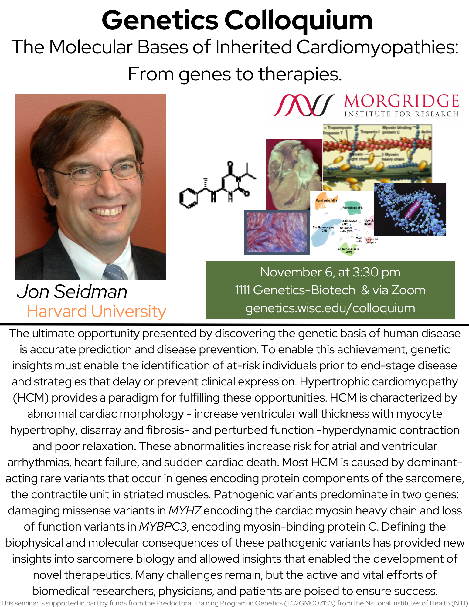 Genetics colloquium: Jon Seidman on the molecular basis of inherited ...