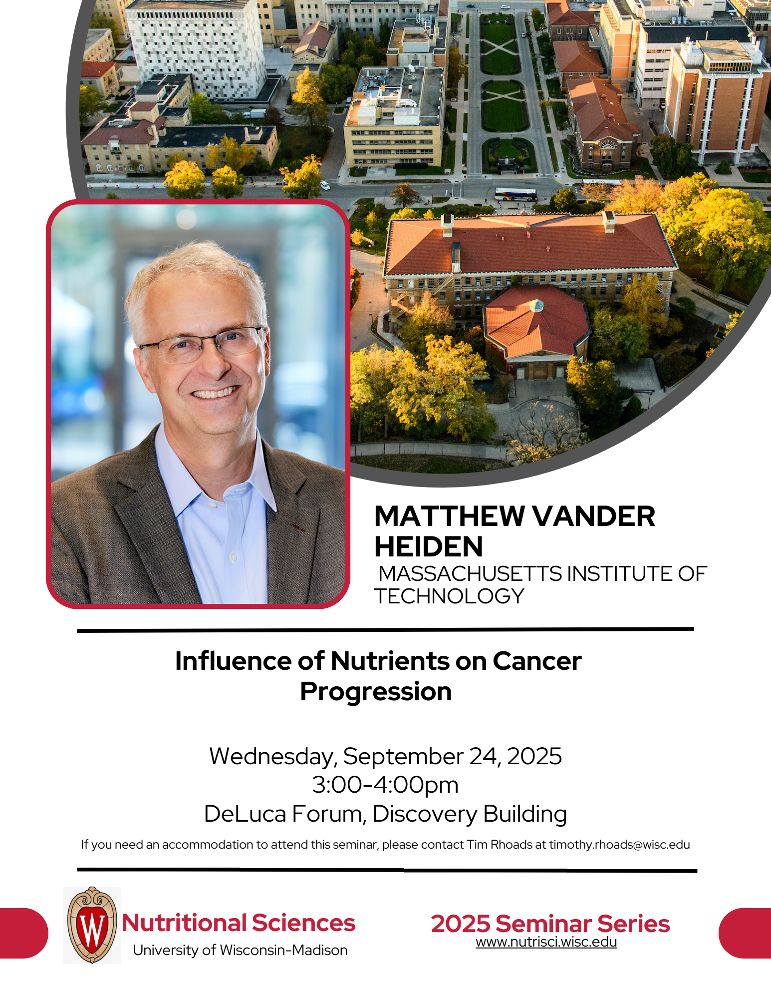 Nutritional sciences seminar series features Matthew Vander Heiden on ...