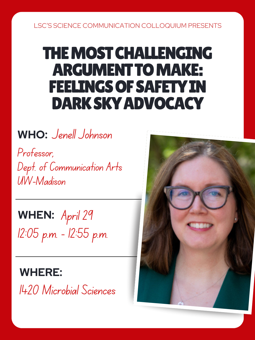 LSC Science Communication Colloquium: Jenell Johnson on “Feelings of ...